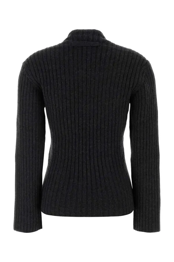 Victoria Beckham Charcoal Wool Blend Sweater