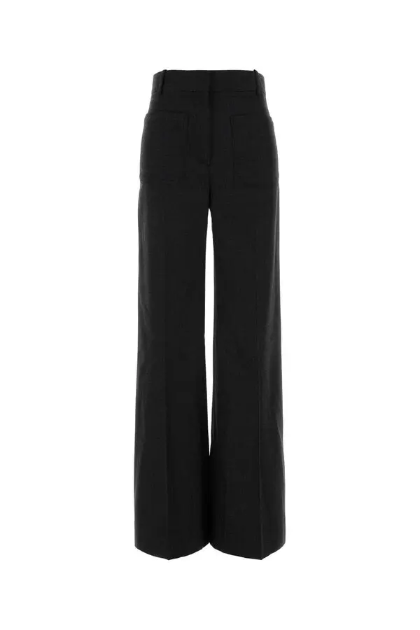 Victoria Beckham Slate Wool Alina Pant - Gray