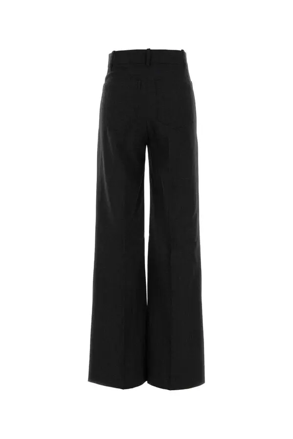 Victoria Beckham Slate Wool Alina Pant