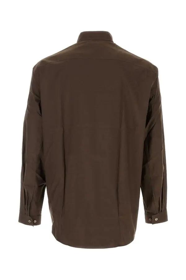LEMAIRE Chocolate Poplin Shirt