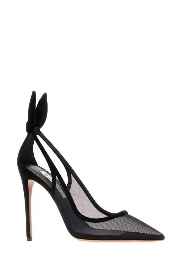 AQUAZZURA Mesh Bow Pumps
