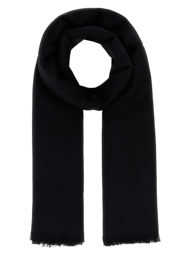 Gucci Silk Blend Scarf - Black