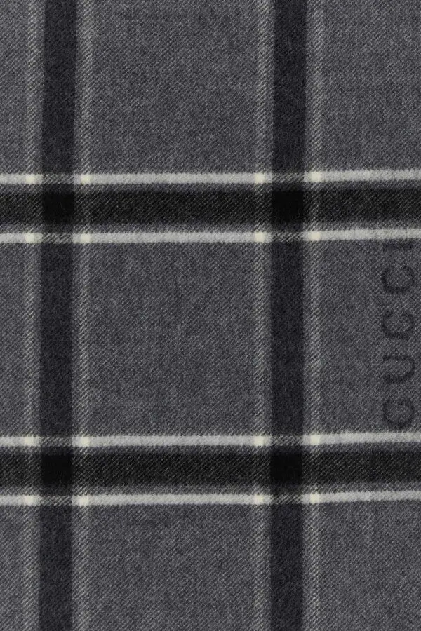 Gucci Embroidered Wool Scarf