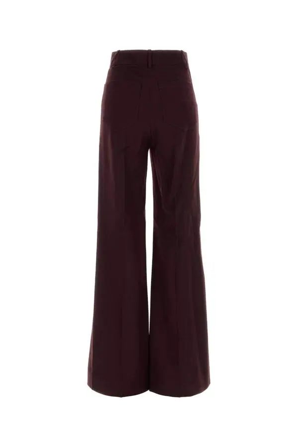 Victoria Beckham Wool Alina Wide-leg Pant - Purple