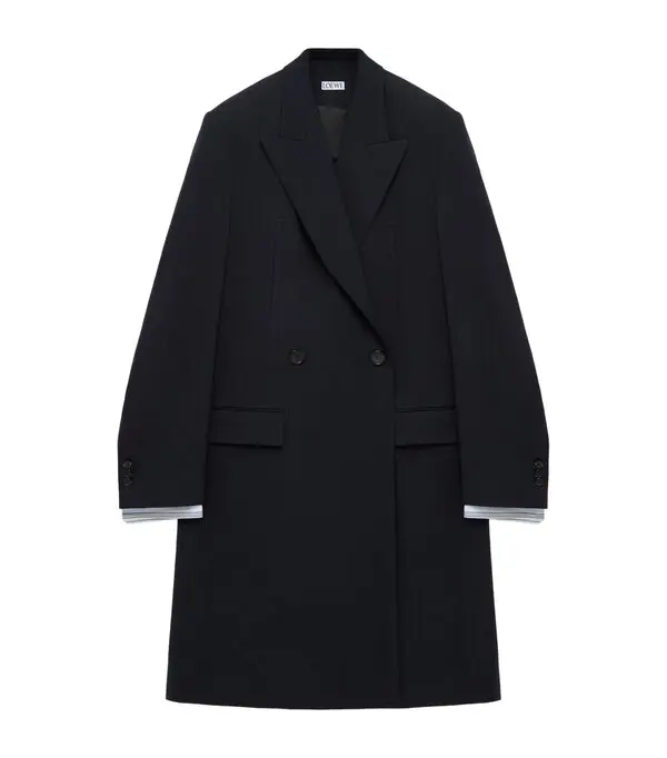 Loewe Wool-blend Double-breasted Coat