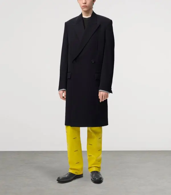Loewe Wool-blend Double-breasted Coat