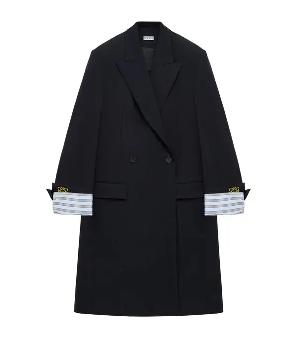 Loewe Wool-blend Double-breasted Coat
