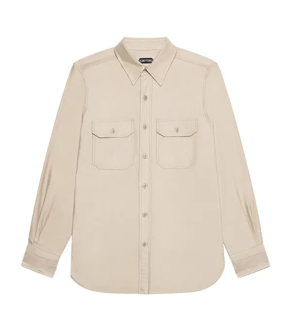 TOM FORD Cotton Shirt - Beige