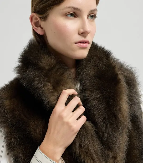 Brunello Cucinelli Shearling Sleeveless Jacket