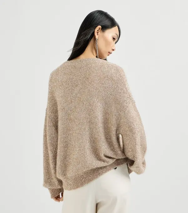 Brunello Cucinelli Sparkling V-neck Sweater