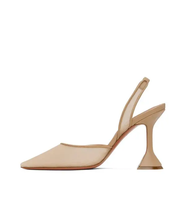 Amina Muaddi Holli Mesh Sling 95 Heels