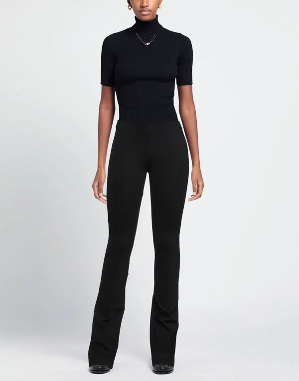 Sportmax Solid Color Stretch Flare Pants