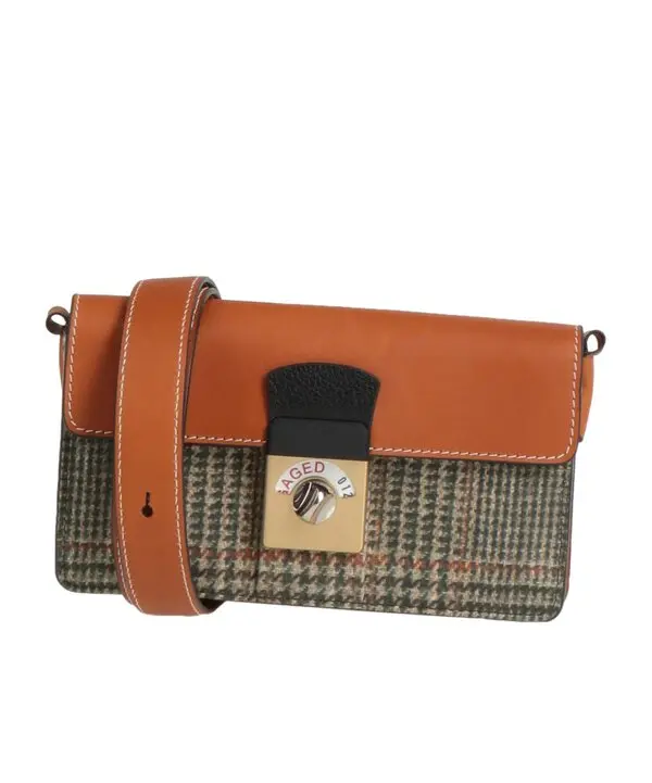 MAISON MARGIELA Plaid Shoulder Bag - Brown