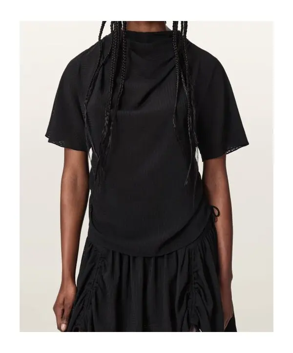 ALLSAINTS Short-sleeved High-neck Top