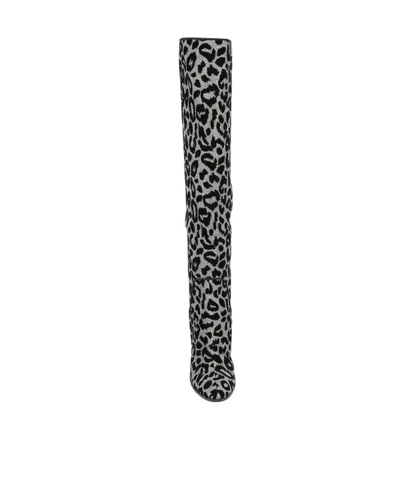Dolce & Gabbana Leopard Print Knee-high Boots