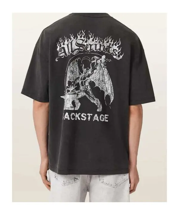 ALLSAINTS Short-sleeved T-shirt - Washed Black