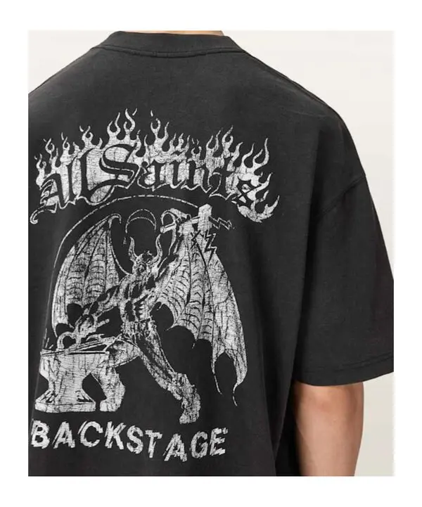ALLSAINTS Short-sleeved T-shirt - Washed Black