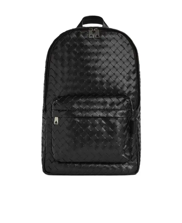 Bottega Veneta Intrecciato Zipped Medium Backpack