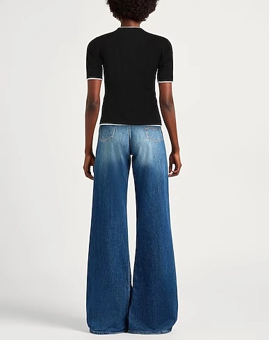 MAXCO. Solid Color Knit Short-sleeve Top