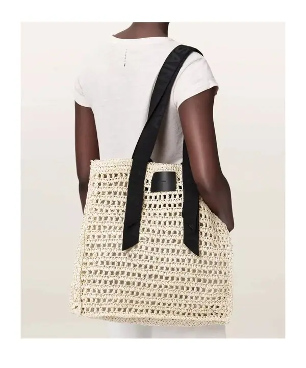 ALLSAINTS Woven Logo-strap Tote Bag