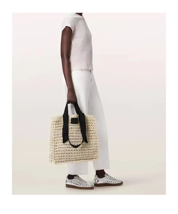 ALLSAINTS Woven Logo-strap Tote Bag