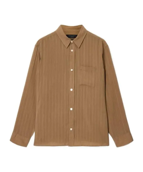 ALLSAINTS Carlyle Long Sleeve Oversized Shirt