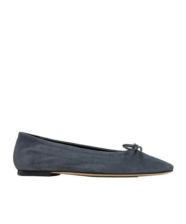 AeydĒ Bow-detail Square-toe Flats
