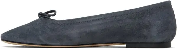 AeydĒ Bow-detail Square-toe Flats