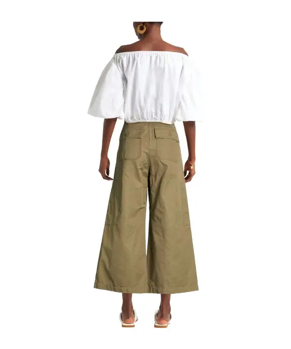 Max Mara Minimalist Solid-color Cargo Pants