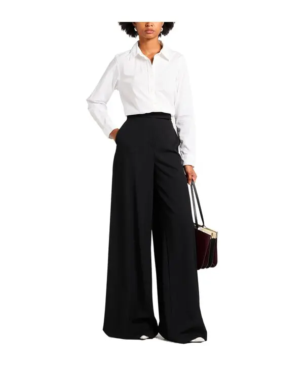 Max Mara Minimalist Stylish Loose Suit Trousers