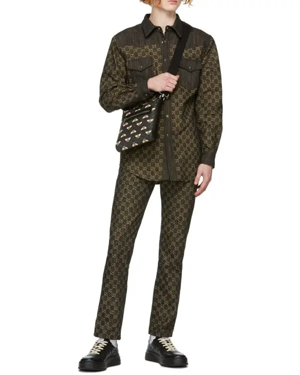 Gucci Bestiary Bee-print Messenger Bag