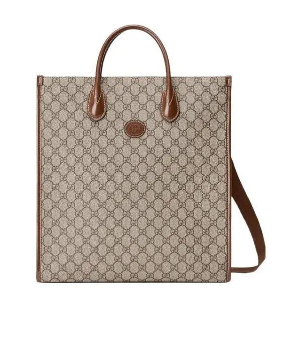 Gucci Interlocking G Logo-plaque Tote Bag