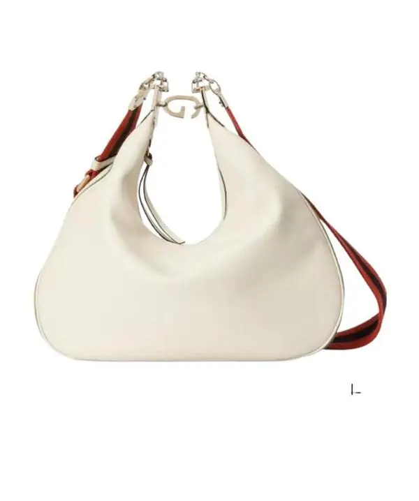 Gucci Attache Large Shoulder Bag - White