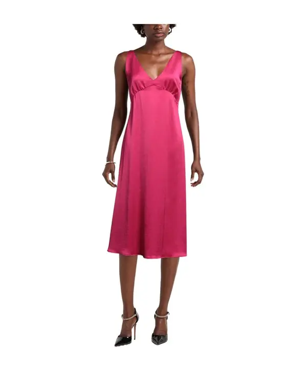 Max Mara Satin Sleeveless A-line Dress