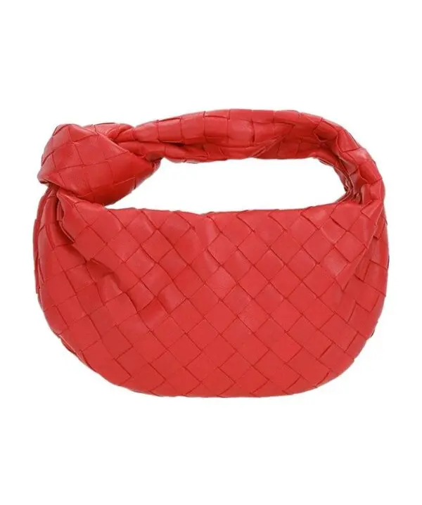 Bottega Veneta Logo Handbag - Red