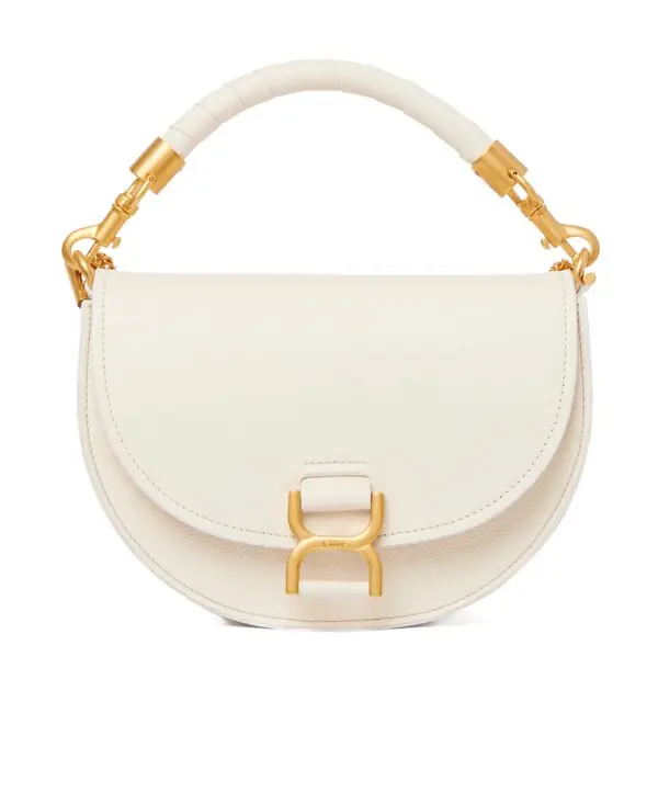 Chloé Marcie Chain Flap Hobo Bag - White