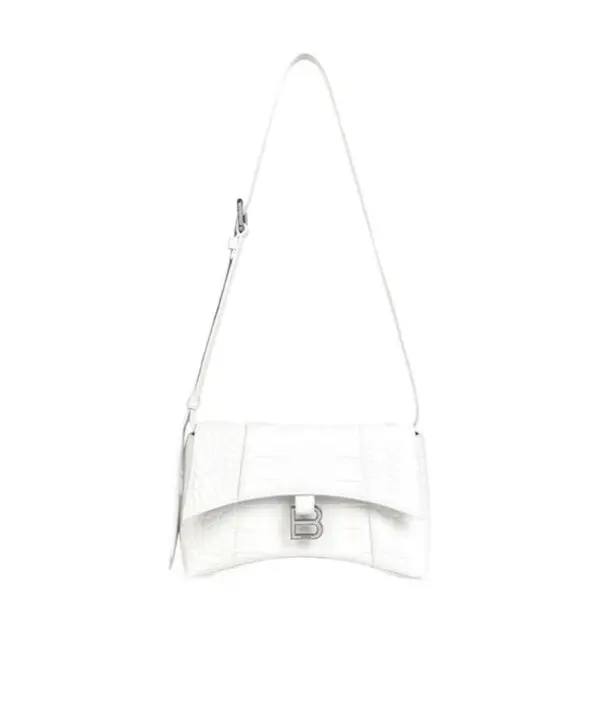 Balenciaga Borsa A Tracolla Downtown Xs Da Donna In Bianco
