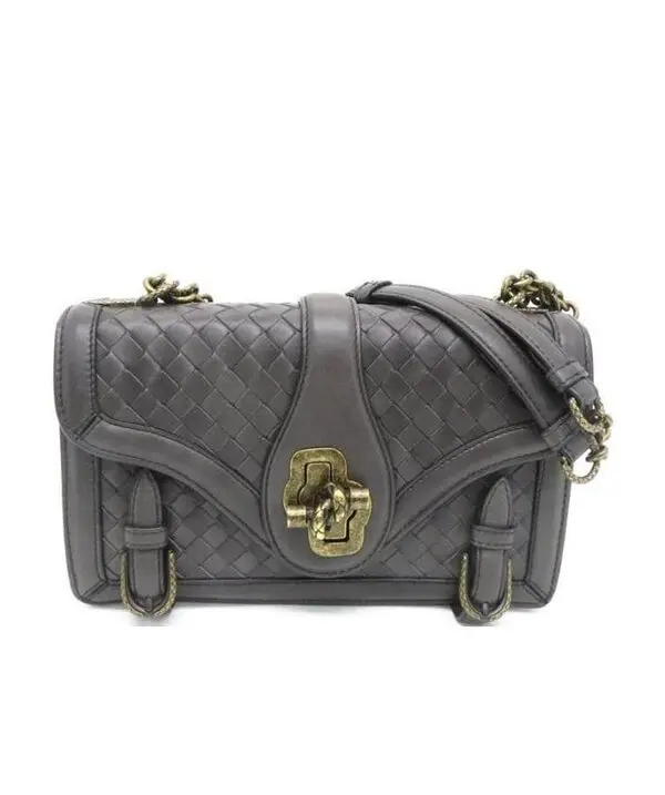 Bottega Veneta Woven Shoulder Bag - Black