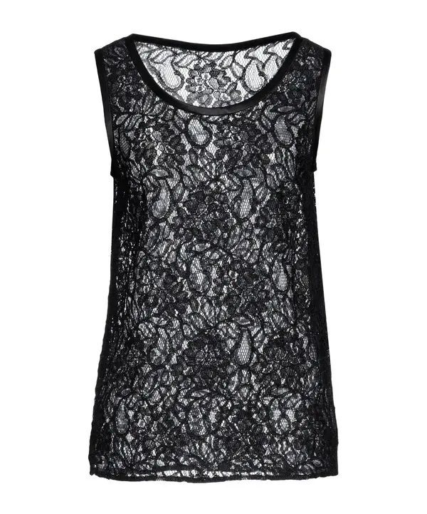 Dolce & Gabbana Printed Lace Sleeveless Top