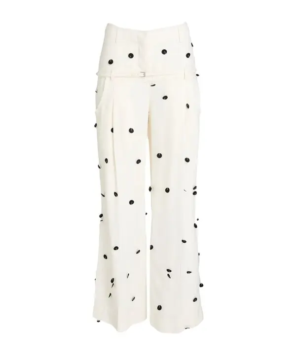 Jacquemus Polka Dot Wide-leg Trousers