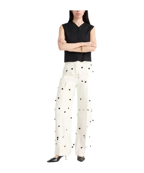 Jacquemus Polka Dot Wide-leg Trousers