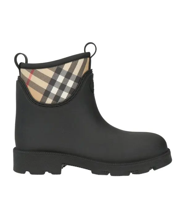 Burberry Printed Short Rain Boots - Black