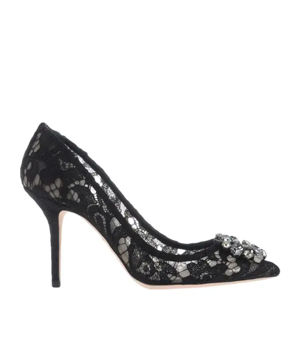 Dolce & Gabbana Two-tone Lace Stiletto Heels