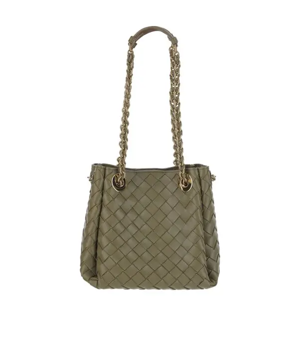 Bottega Veneta Small Parachute Shoulder Bag - Green