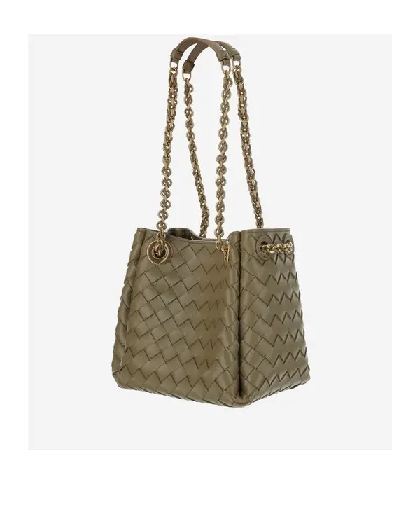 Bottega Veneta Small Parachute Shoulder Bag - Green