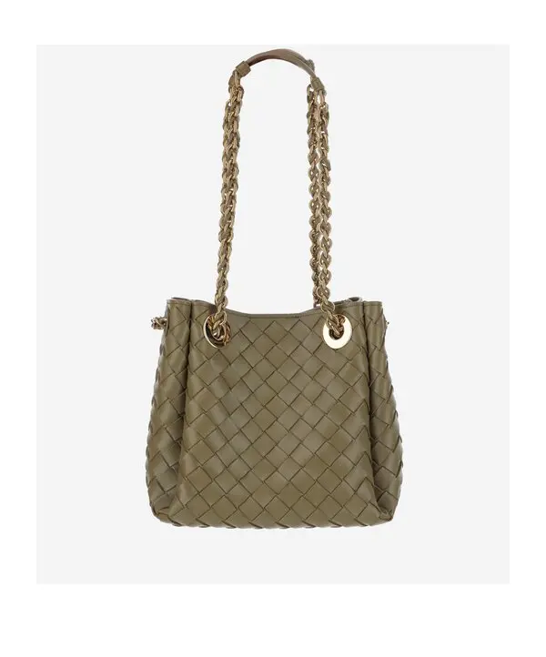 Bottega Veneta Small Parachute Shoulder Bag - Green
