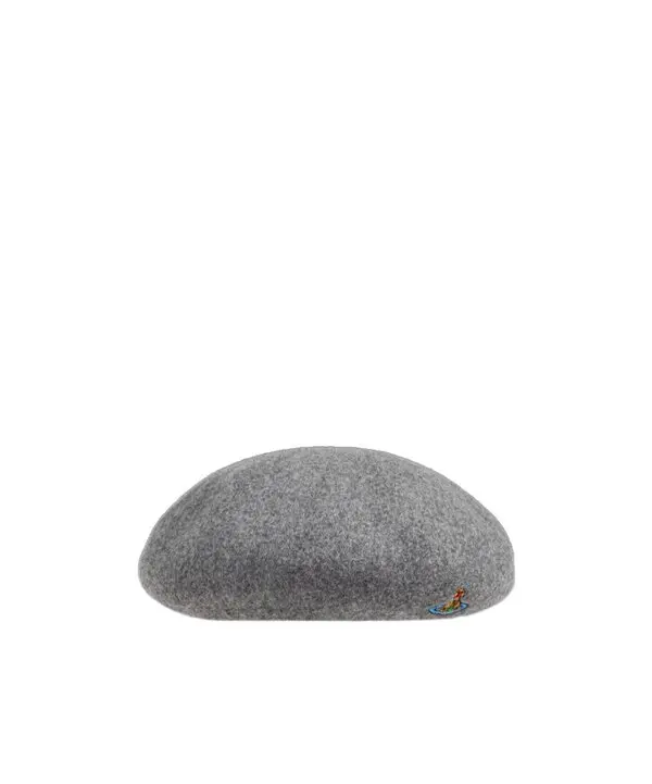 VIVIENNE WESTWOOD Logo Embroidered Beret