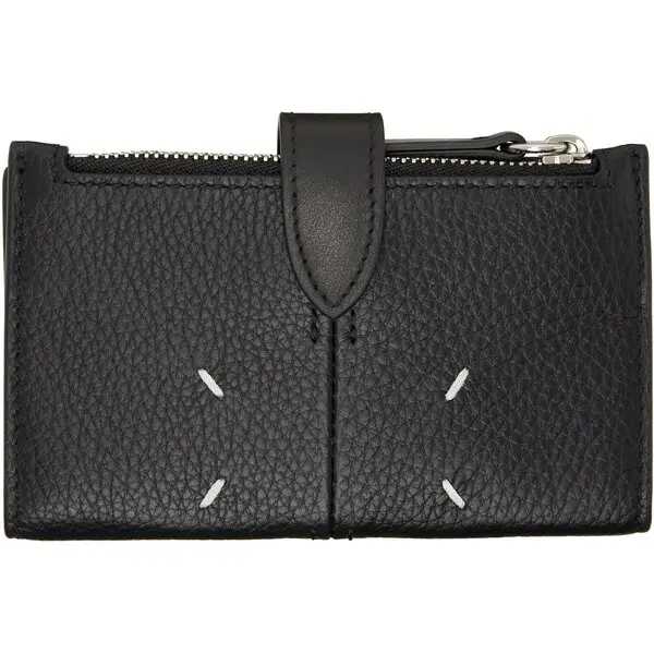 MAISON MARGIELA Zip Leather Card Holder
