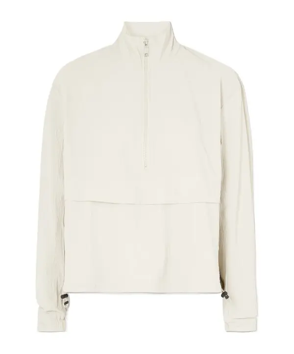 On Seersucker Half-zip Jacket - No
