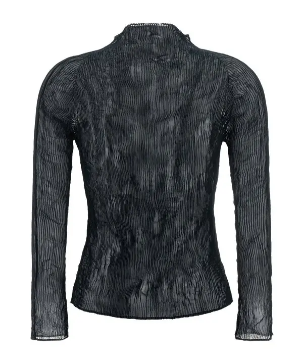 Issey Miyake Chiffon Knotted Pullover